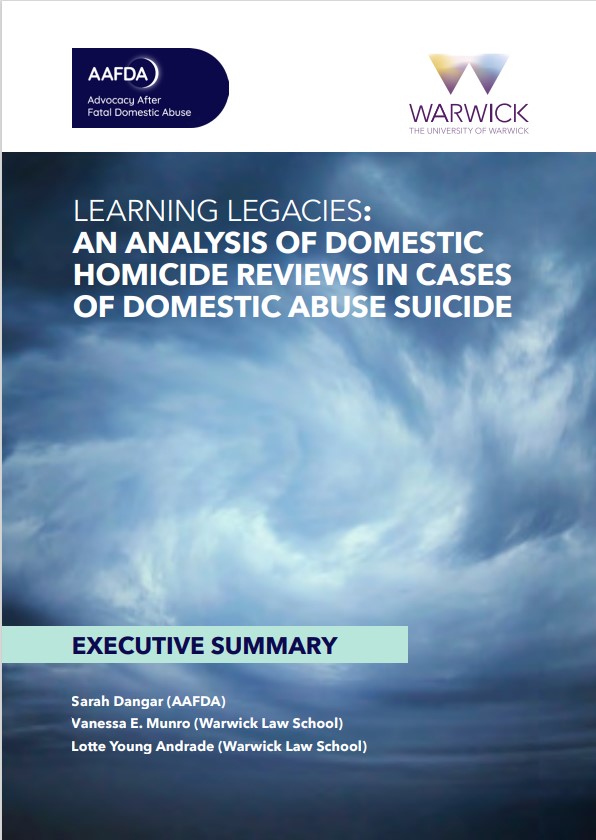 LEARNING LEGACIES: An Analysis of Domestic Homicide Reviews in Cases of ...